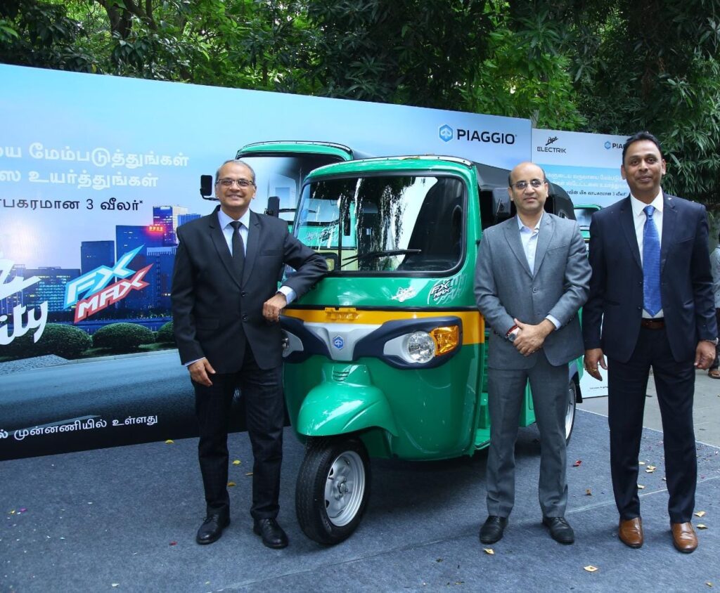 Tamil Nadu Welcomes Piaggio’s Apé E-city FX NE Max, the State’s First ...