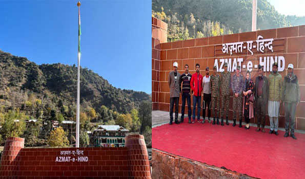 Chinar Corps Installs 104-Foot National Flag at LoC in Kupwara ...