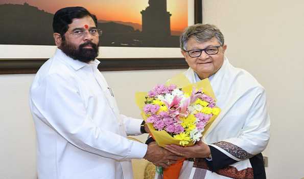 Niti Aayog Vice-Chairman Suman Berry Meets Maharashtra CM Eknath Shinde ...